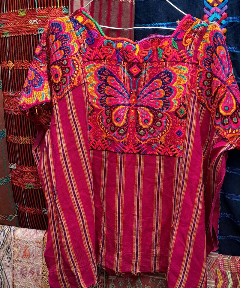 Guatemalan Corte Textiles - The Four Embroidered Designs