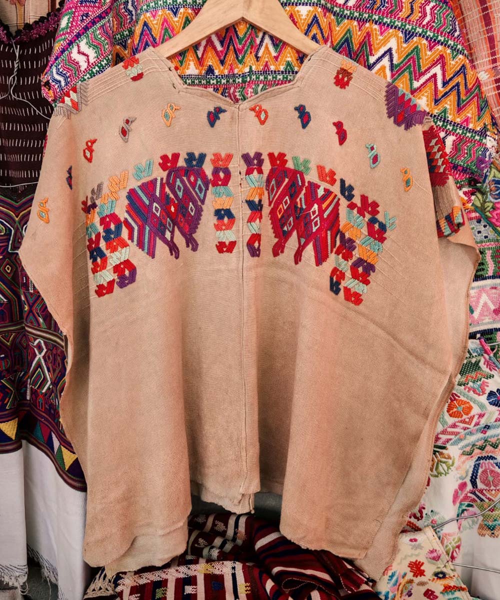 Chajul huipil in fawn
